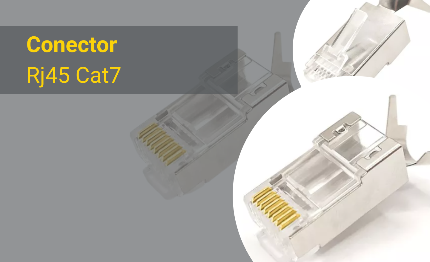 Conector Rj45 Cat7 Alta Velocidade 10gbs - LeoElectronics